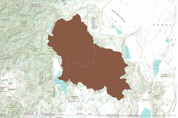 Miller lake lamprey (Lampetra minima) distribution and status by HUC8 ...