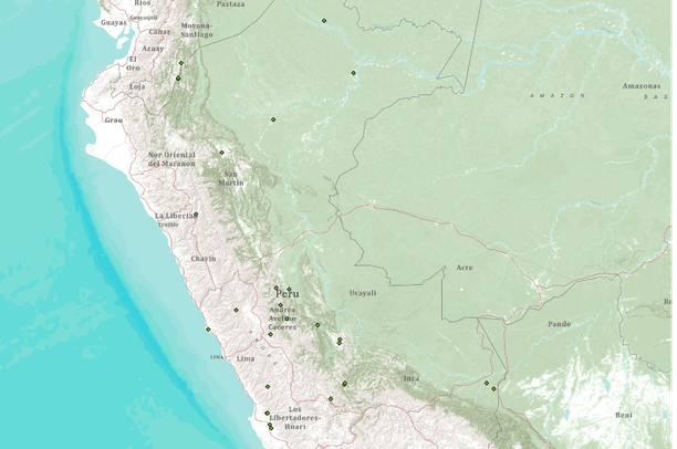 Los Insectos del Orden Lepidóptera para Peru | Data Basin