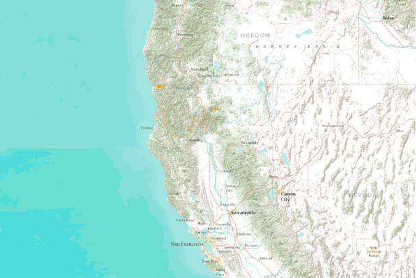 Soils with high iron layers in the California portion of the North ...