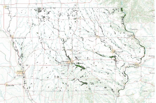 Protected Areas - Iowa, October 2012 | Data Basin