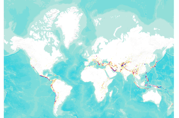Global Earthquake Hazard Frequency and Distribution | Data Basin