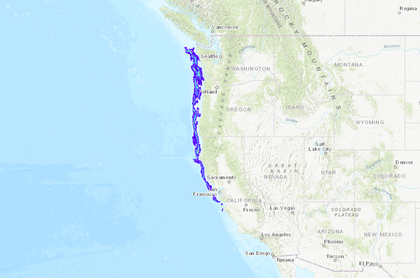 NOAA Observed Fishing Effort in the U.S. Pacific Coast Groundfish ...