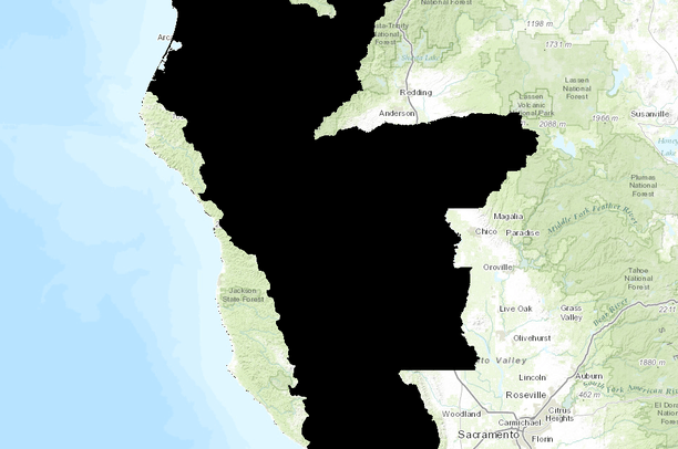Mendocino Coast Mask (Coastal Watersheds between the Eel and Russian ...