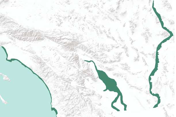 Spotted tilapia (Tialpia mariae) distribution in California as of 2002 ...