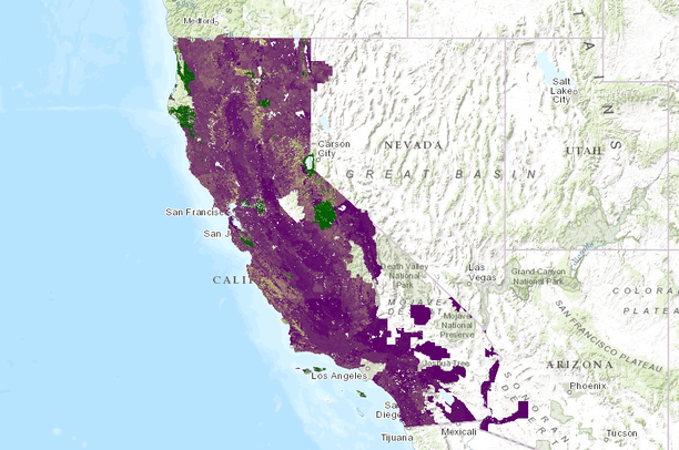 SSURGO Percent Soil Organic Matter for California, USA | Data Basin