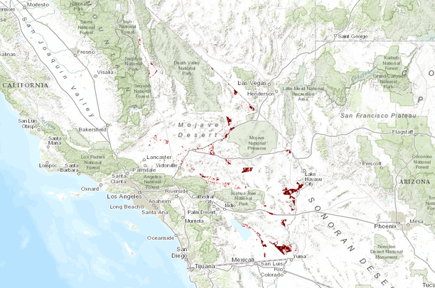 Study Area Lands on BLM Land, Alt. 4 | DRECP Gateway