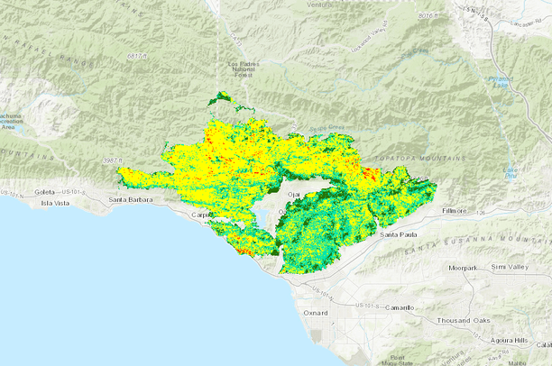 Thomas Fire Soil Burn Severity | Data Basin