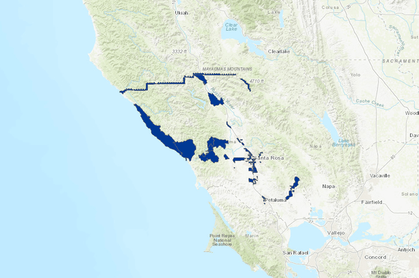 Disadvantaged Communities, Sonoma Block Group, 2018 | Data Basin