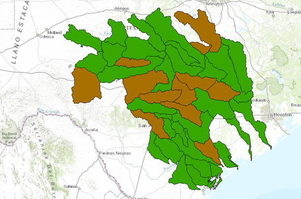 Distributions of Quadrula species by 8-digit Hydrologic Unit Code from ...