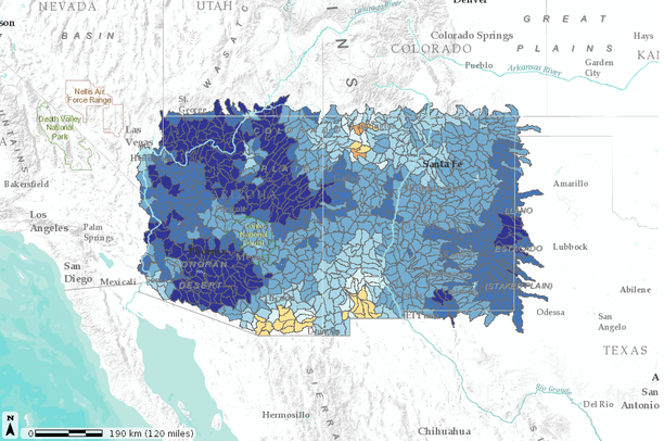 Projections of Change in Surface Runoff for Arizona and New Mexico ...