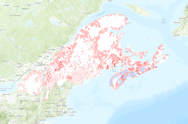 The difference between the current Human Footprint and the 2040 Future ...