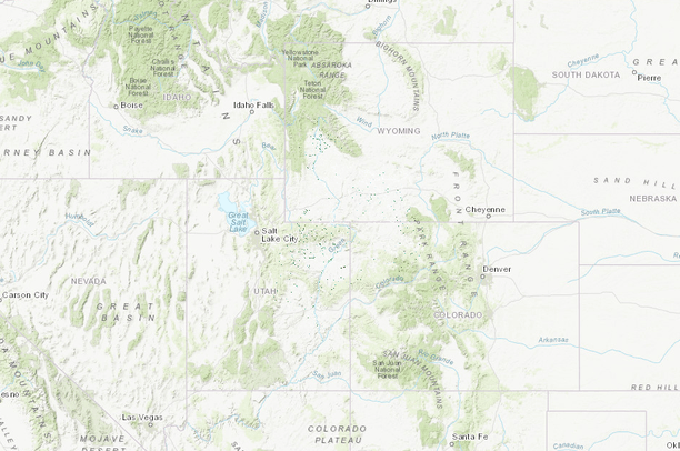 Riparian vegetation within valley bottoms of the Green River Basin ...
