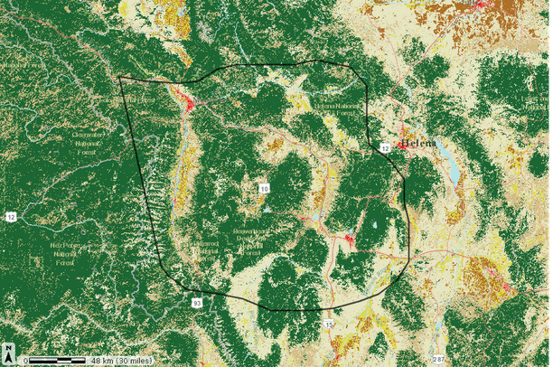 Western Montana Study Area (zoomed) | Data Basin