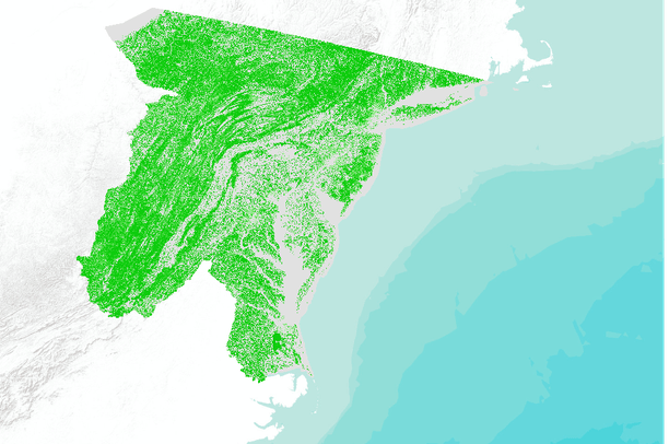 National Land Cover Database, percent tree canopy coverage- superzone ...