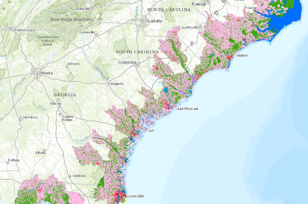 SLAMM Sea Level Rise Model - A2 | Data Basin