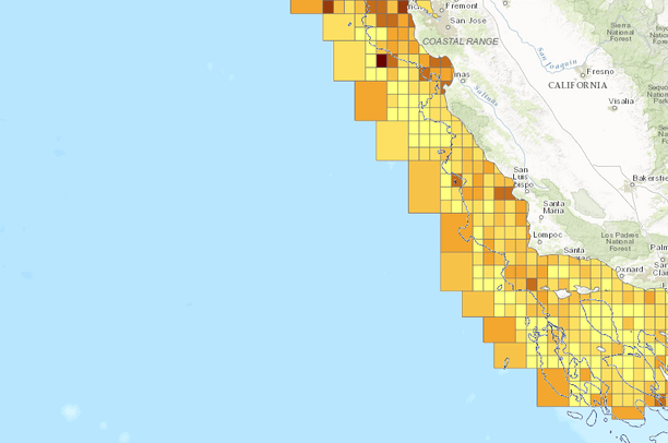 Landings Map Example for Morro Bay | Data Basin
