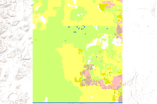 Percent clay in intermediate soil horizons for Eastern Oregon, USA ...