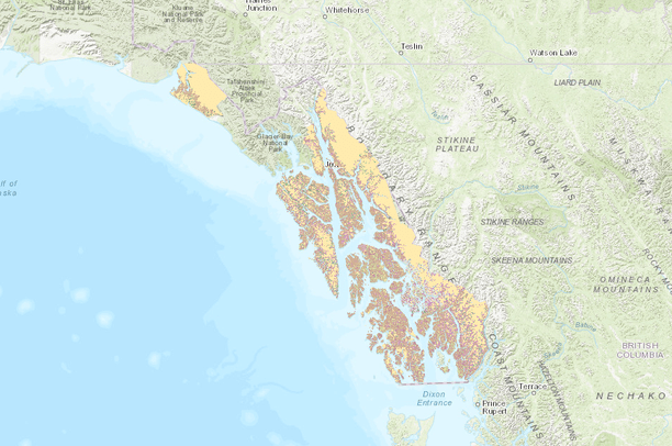 Tongass National Forest, Forest Productivity (March 2021) | Data Basin