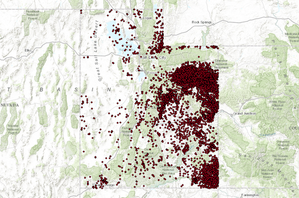 Utah, DNR Oil Gas Wells | Data Basin