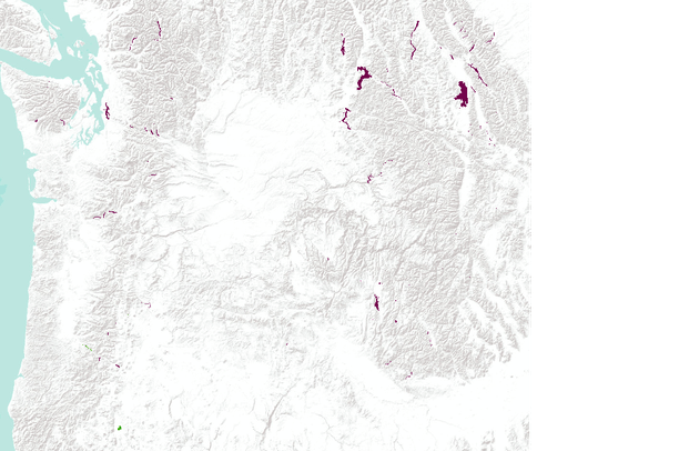 Proposed (2010) lake critical habitat for bull trout - USA | Data Basin