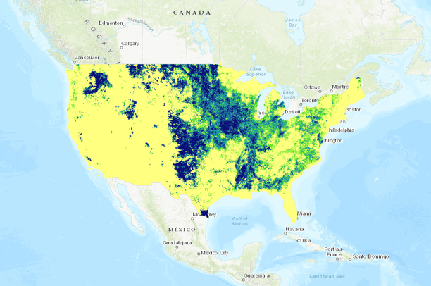 Acres enrolled in CRP, EnviroAtlas | Data Basin