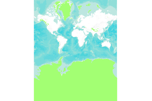 Glaciated areas of the world (1:10million scale) | Data Basin