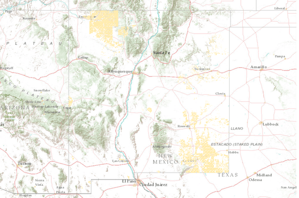 New Mexico: Federal oil and Gas Lease Areas | Data Basin