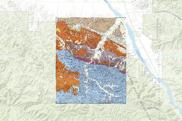 Fox Mountain USGS Quad, Dibblee Geology | Data Basin