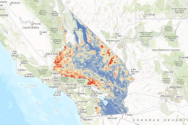 Red Brome (Bromus rubens) Species Distribution Model, DRECP | DRECP Gateway