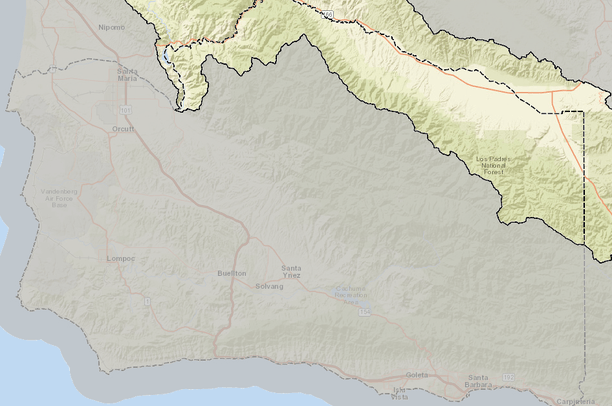 General Map - Cuyama Watershed | Data Basin