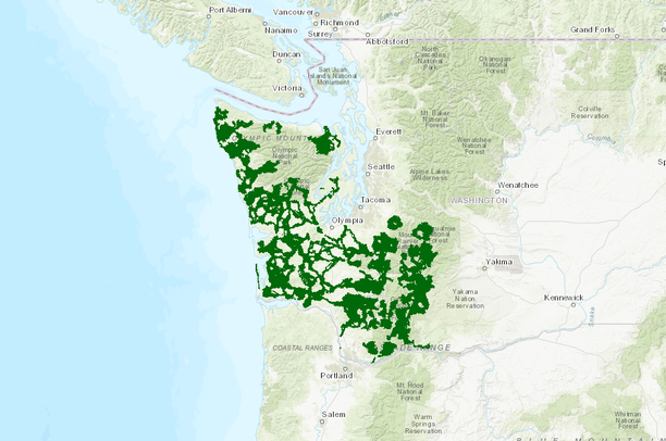 Least Cost Corridors, Narrow Version, Binary, Western WA | Data Basin