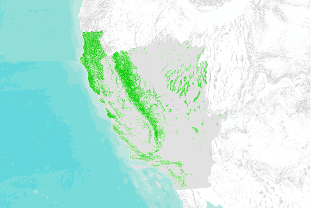 National Land Cover Database, percent tree canopy coverage- superzone ...