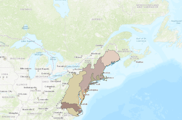 Resilient Coastal Sites for the Northeast U.S. | Data Basin