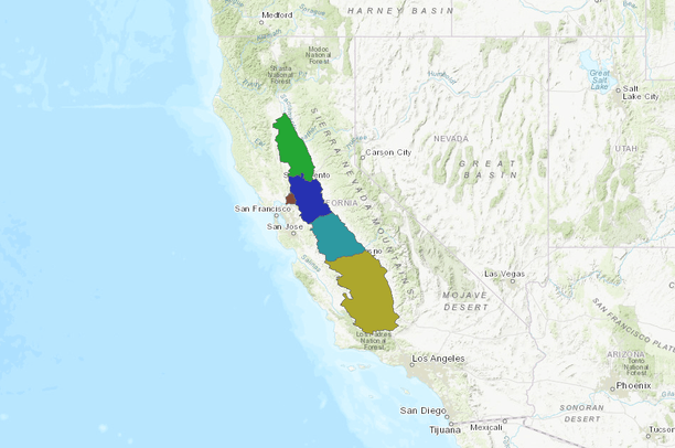 Central Valley Joint Venture Planning Regions 2016 | Data Basin