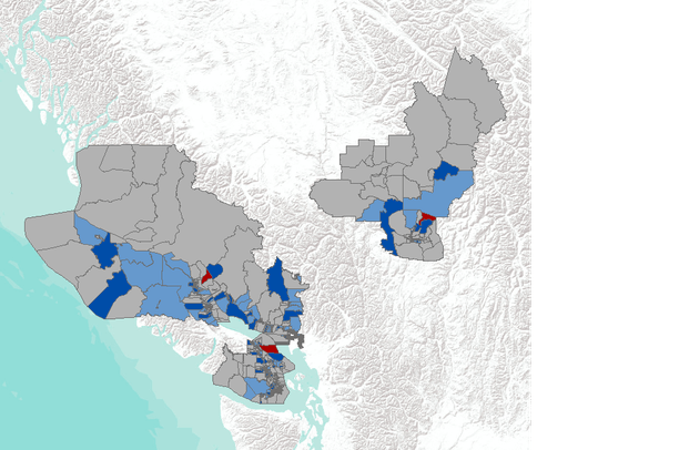 2006 Digital Polling Division Boundaries: Changes | Data Basin