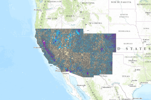 EnviroAtlas - Major Grains by 12-digit HUC for the Southwestern United ...