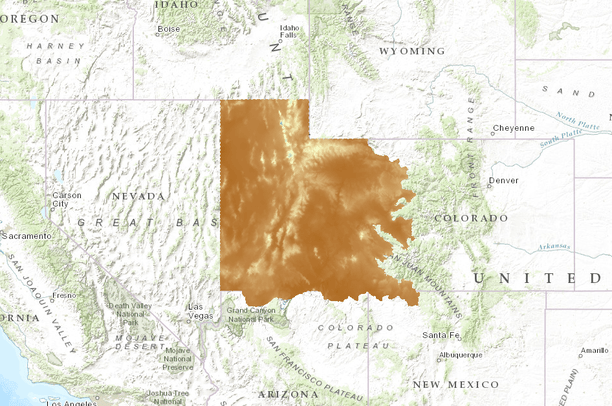 Precipitation (Average), Utah and Colorado Plateau - Historic (1968 ...