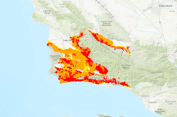 Fire Hazard Severity Zones in State Responsibility Areas | Data Basin