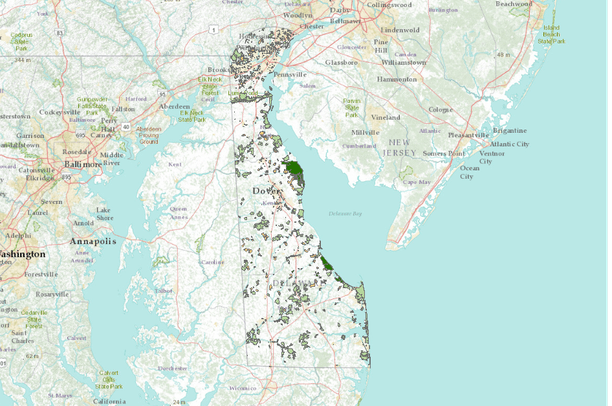 Protected Areas - Delaware, October 2012 | Data Basin