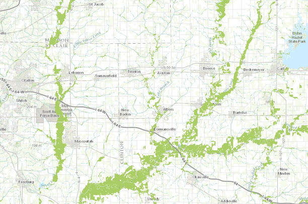 NWI Forested Wetlands (MRB) | Data Basin