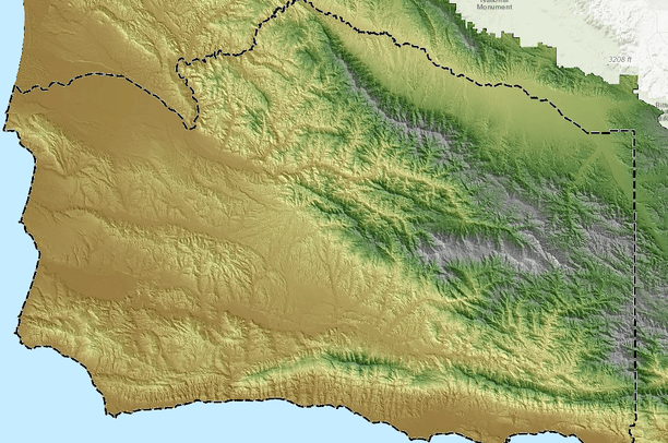 Topographic Features - Santa Barbara County | SBC Atlas