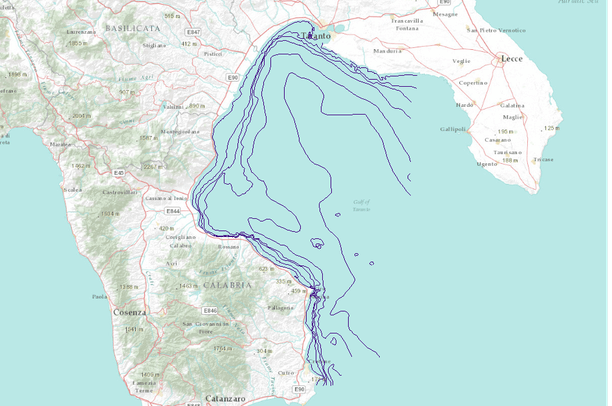 Isoipse batimetriche | Data Basin