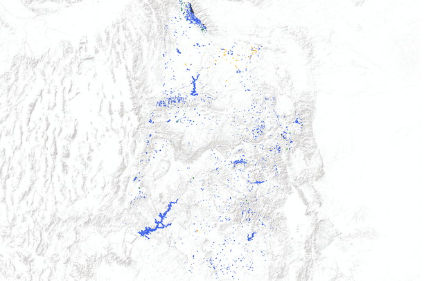 Hydrography (water bodies) for the Upper Colorado region | Data Basin