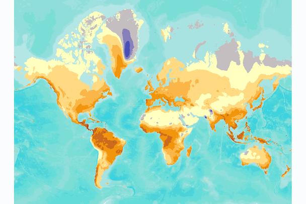 Calculated change (mm) in seasonal precipitation average (Fall: 2040 ...
