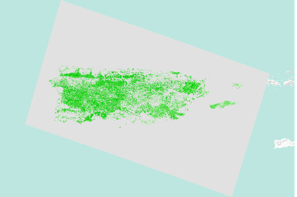 National Land Cover Database, percent tree canopy coverage - Puerto ...