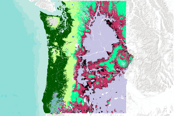 MAPSS vegetation classes for Oregon and Washington, USA | Data Basin