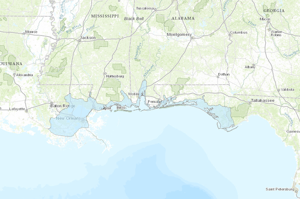 Gulf Coast (GC) subgeography | Data Basin