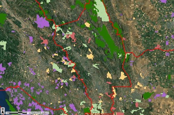 Protected Areas and Easements in Napa County | Data Basin