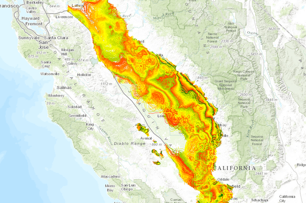DWR Groundwater Elevation Contours 1960 - 2010 | Data Basin