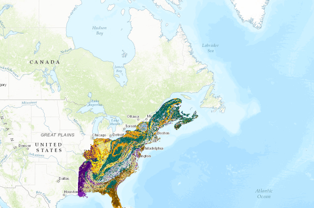 Geophysical Settings, 2016 Eastern U.S. and Canada | Data Basin